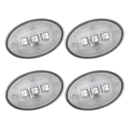Recon Ford Super Duty 99-10 F350/450/550 Amber & Red Fender LED Lights ...