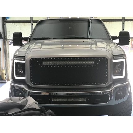 Recon Ford Super Duty F250/350/450/550 11-16 Projector Headlights OLED ...