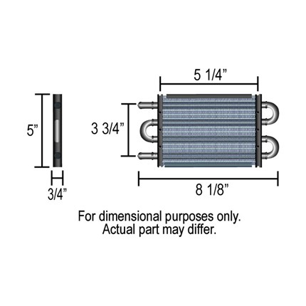 Derale 4-Pass 8" Series 7000 Power Steering Cooler | Thoroughbred Diesel