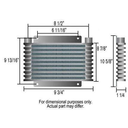 Derale 17-Row Series 9000 Plate & Fin Cooler | Thoroughbred Diesel