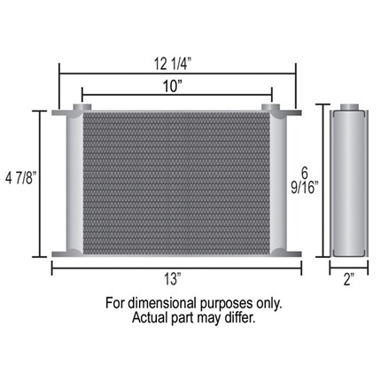 Derale 16-Row Series 10000 Stack Plate Cooler (-8AN) | Thoroughbred Diesel