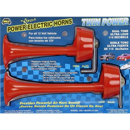 Wolo 200 Twin Power Electric Air Horns | Thoroughbred Diesel